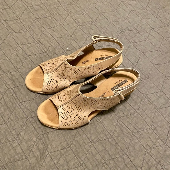 Clarks | Shoes | Clarks Wedge Sandals | Poshmark